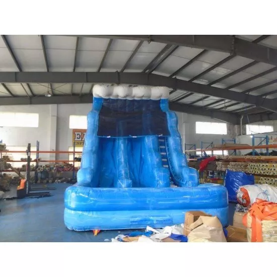 Blue Wave Dual Water Slide, Buy Blue Wave Dual Water Slide - Inflatable ...